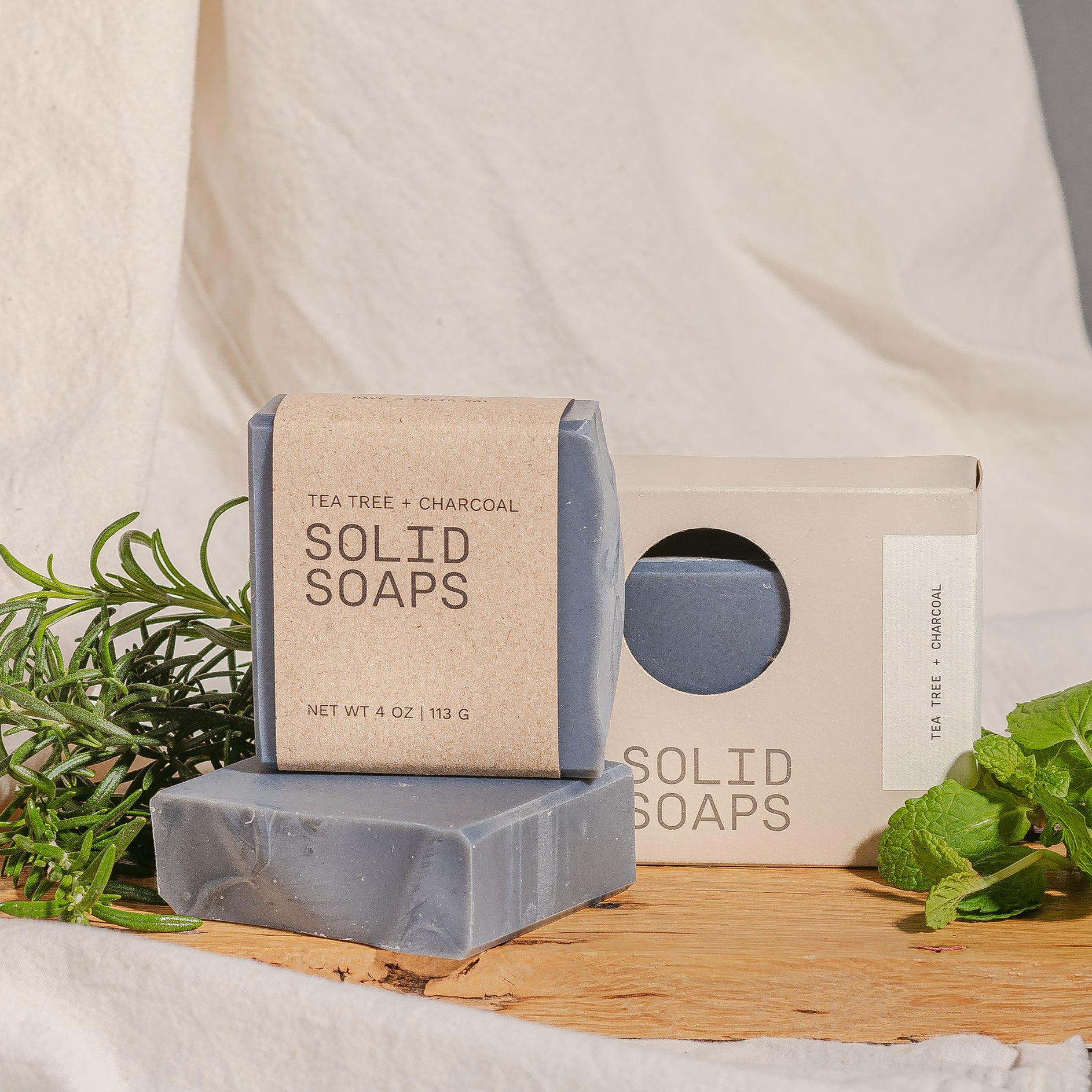 TEA TREE + CHARCOAL ARTISAN SOAP – Solid Soaps